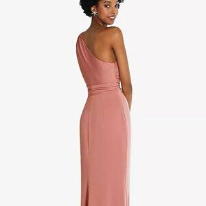 Dessy Collection | Dresses | Dessy Th0oneshoulder Twist Draped Maxi ...